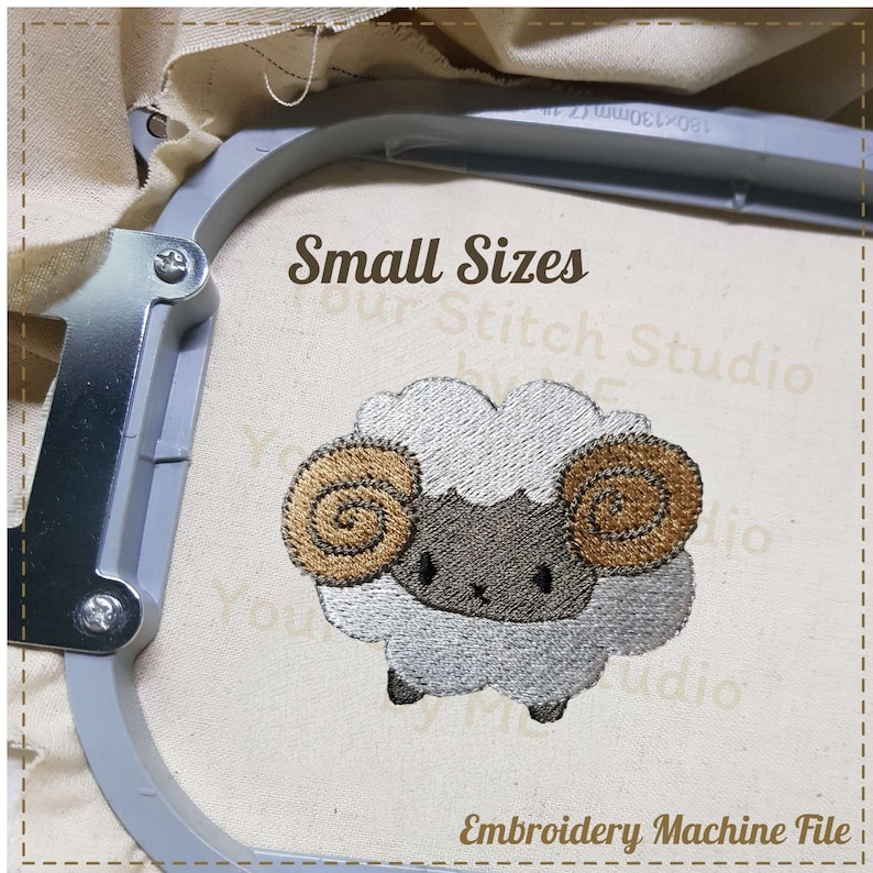 Mini Sheep Embroidery- Cute Sheep, Digital File for Embroidery Machine ...