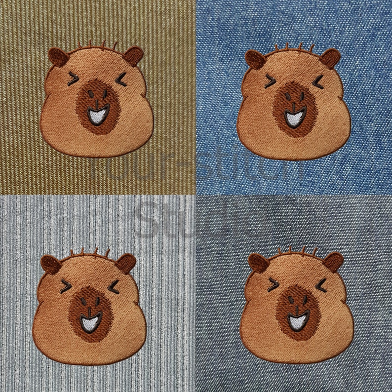 Capybara Embroidery Design Mini Capybara Embroidery No.04 , Digital ...
