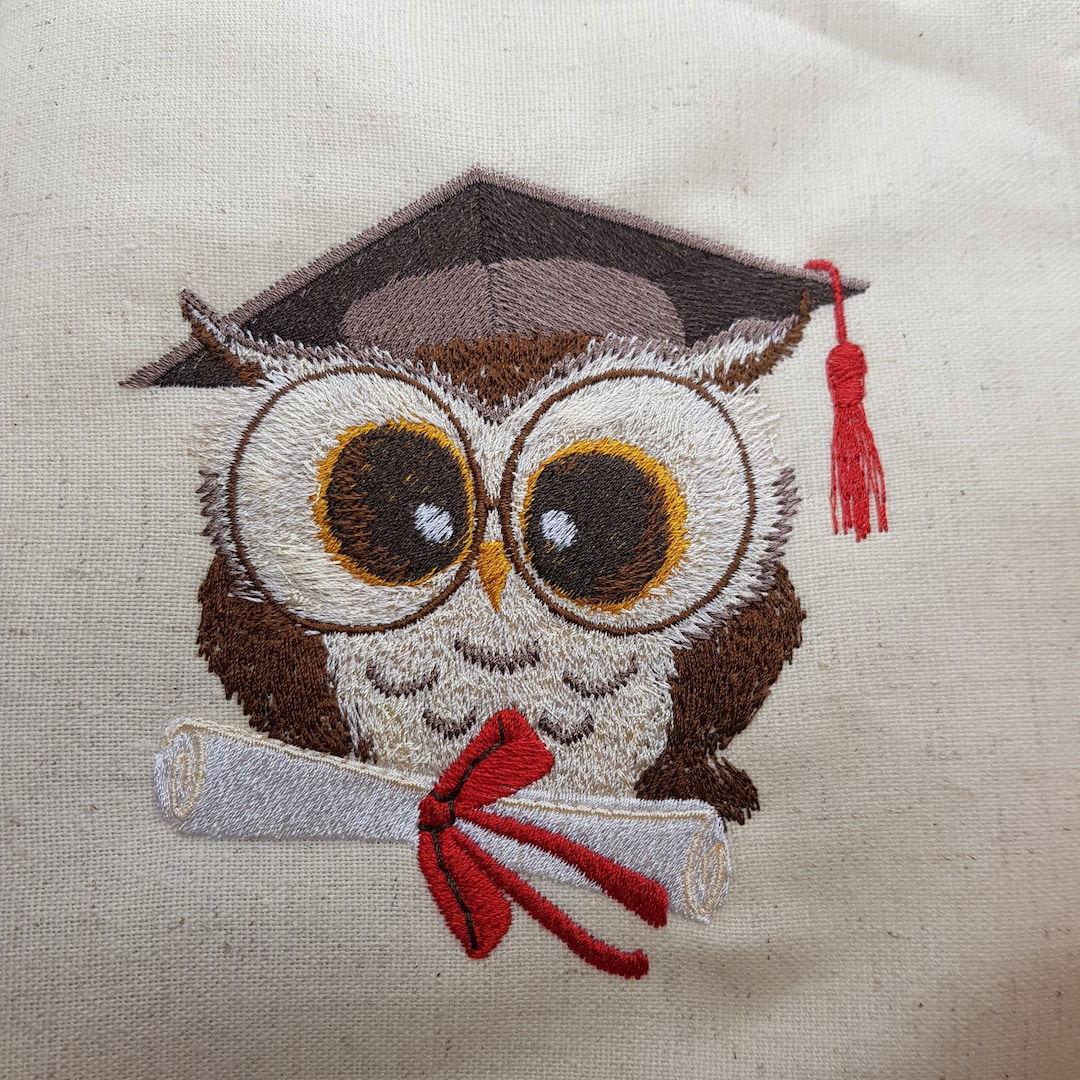 Graduation Owl Design - Congratulations Digital File for Embroidery ...
