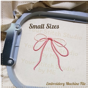 Sweet Bow Embroidery Design- Ribbon Digital File for Embroidery Machine ...