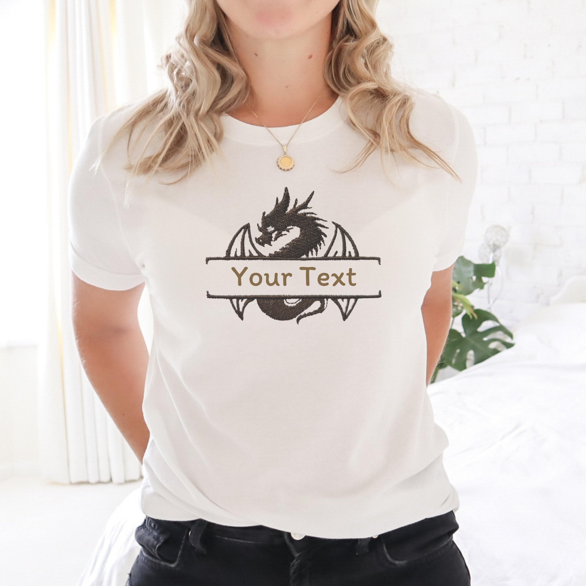 Dragon Split Embroidery Digital File for Embroidery Machine - 6 Sizes ...