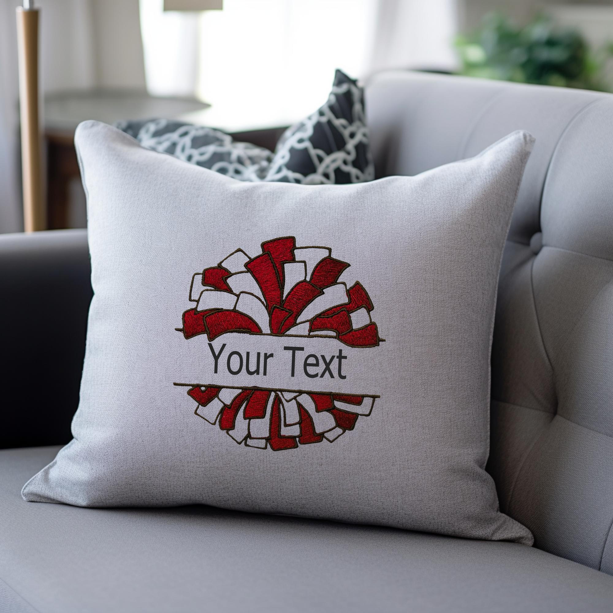 Pom Pom Embroidery Design- Cheerleading Pom Pom, Embroidery Digital ...