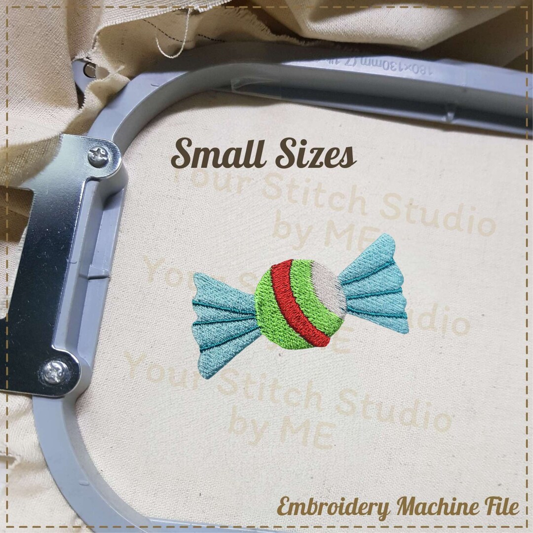 Mini Candy Embroidery Design, Colorful Candy Treat Digital File for ...