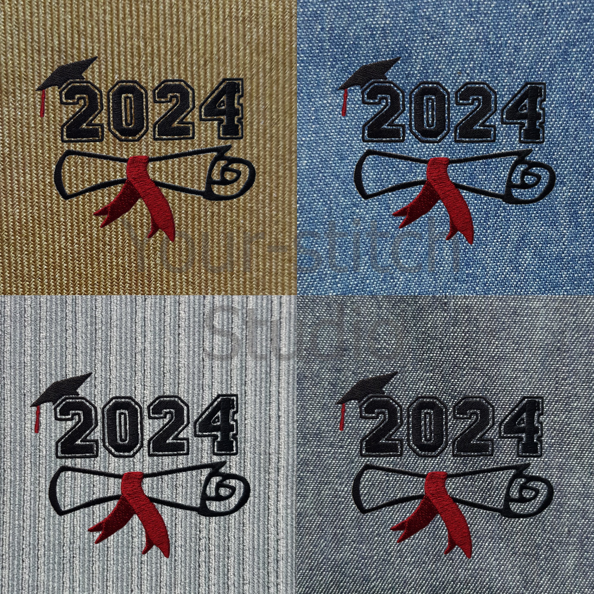 2024 Graduation Embroidery Design Congratulations Digital File for ...