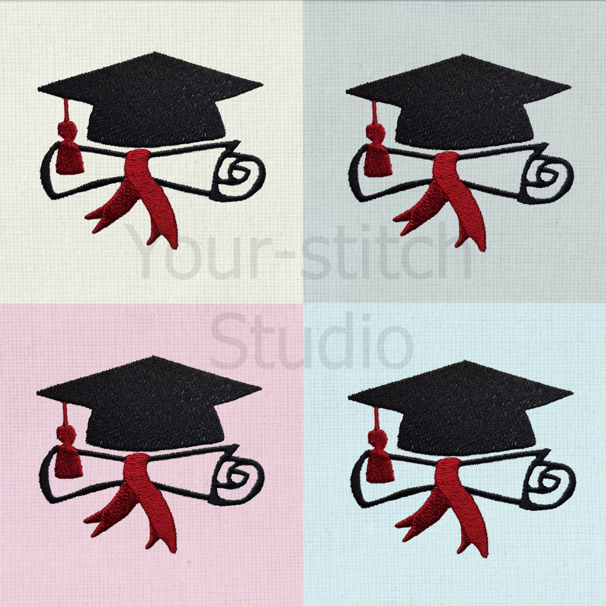 Graduation Embroidery Design Congratulations Digital File for ...