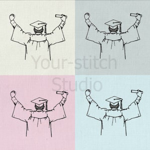 Graduation Embroidery Design - Congratulations Man Digital File for ...