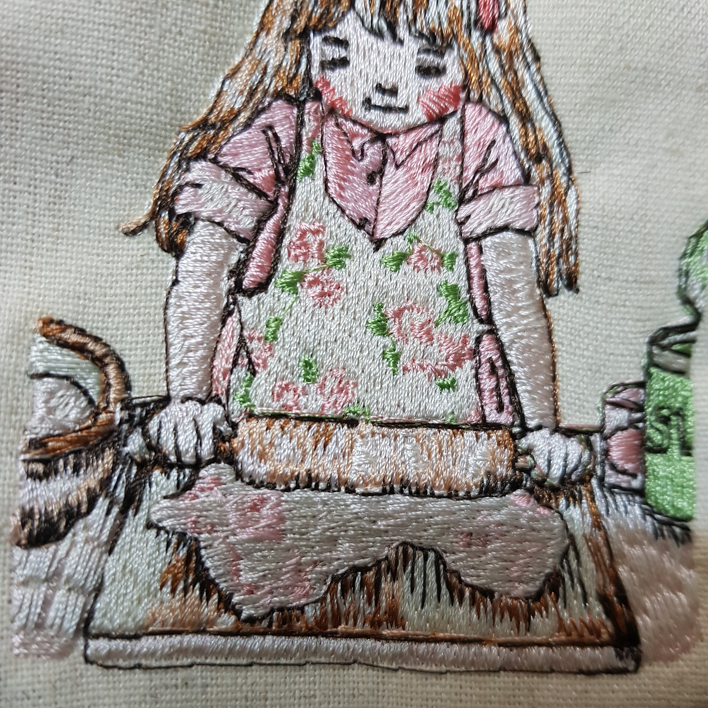 Girl and Baking Embroidery Design - Bakery Embroidery -digital File for ...