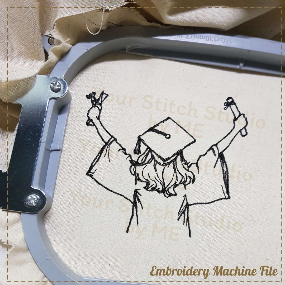 Graduation Embroidery Design Congratulations Women Digital File for ...
