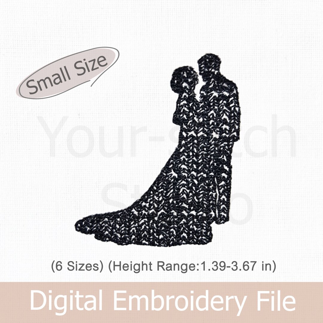 Married Couple-wedding-bride Groom Embroidery Digital File for ...