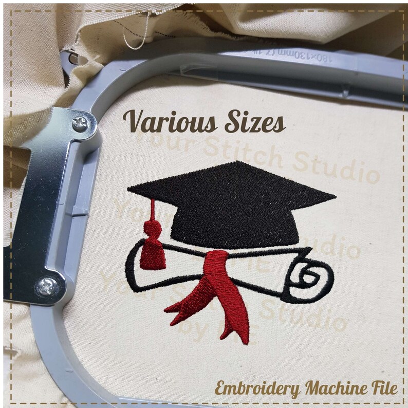 Graduation Embroidery Design Congratulations Digital File for ...