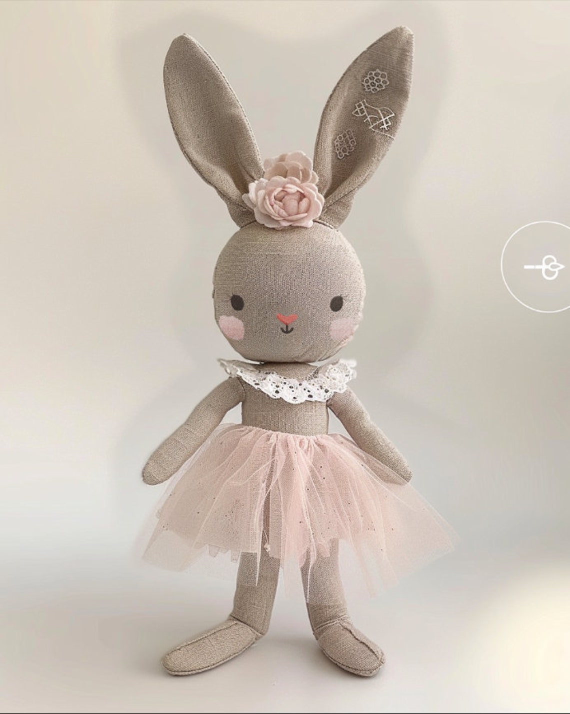 Cute Doll Face Rabbit Face Embroidery digital File SET 4 for Embroidery ...