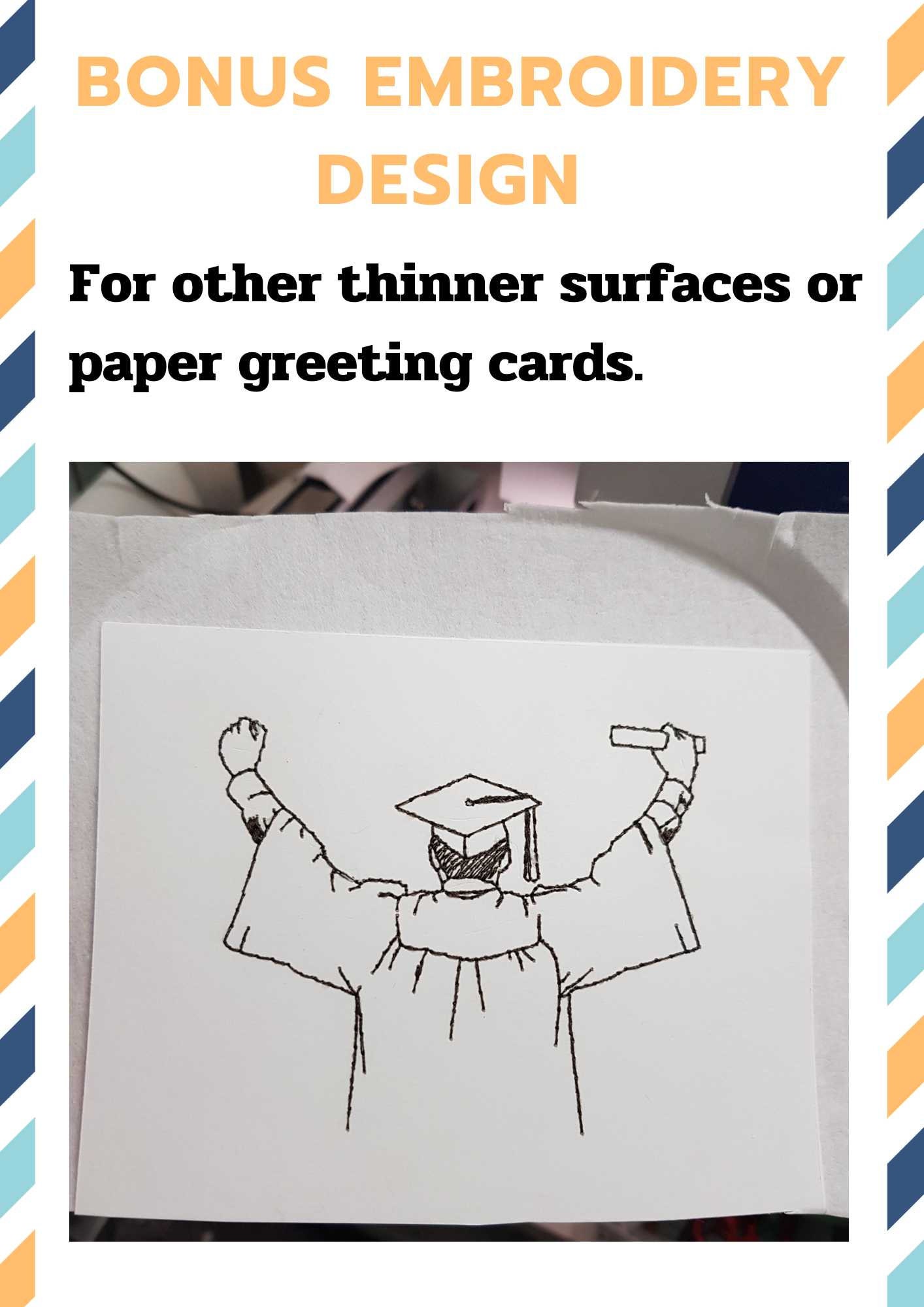 Graduation Embroidery Design - Congratulations Man Digital File for ...