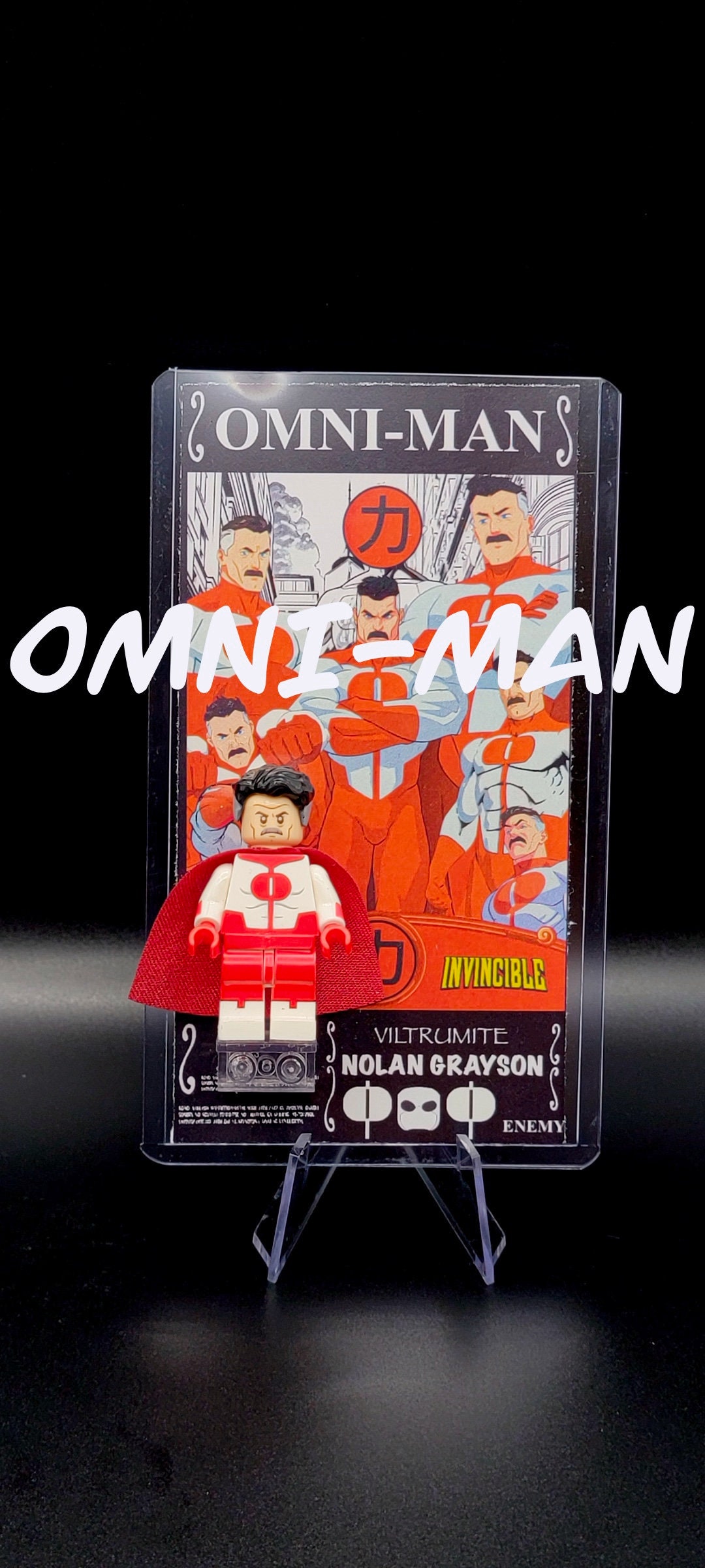 Minifigure Display Villain Comic Character - Etsy