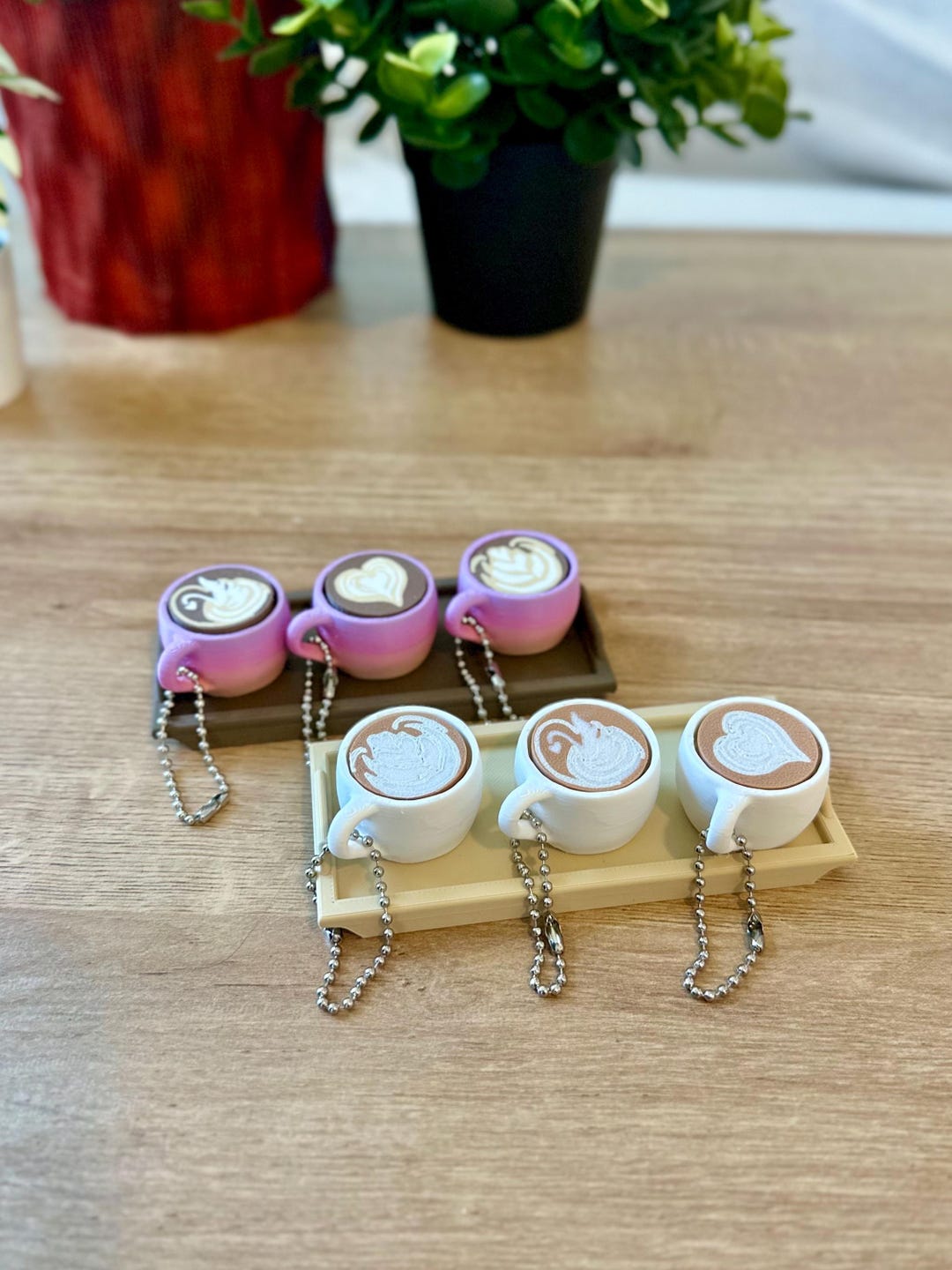 Latte Art Coffee Clicky Fidget Toy: Sensory Keychain - Etsy