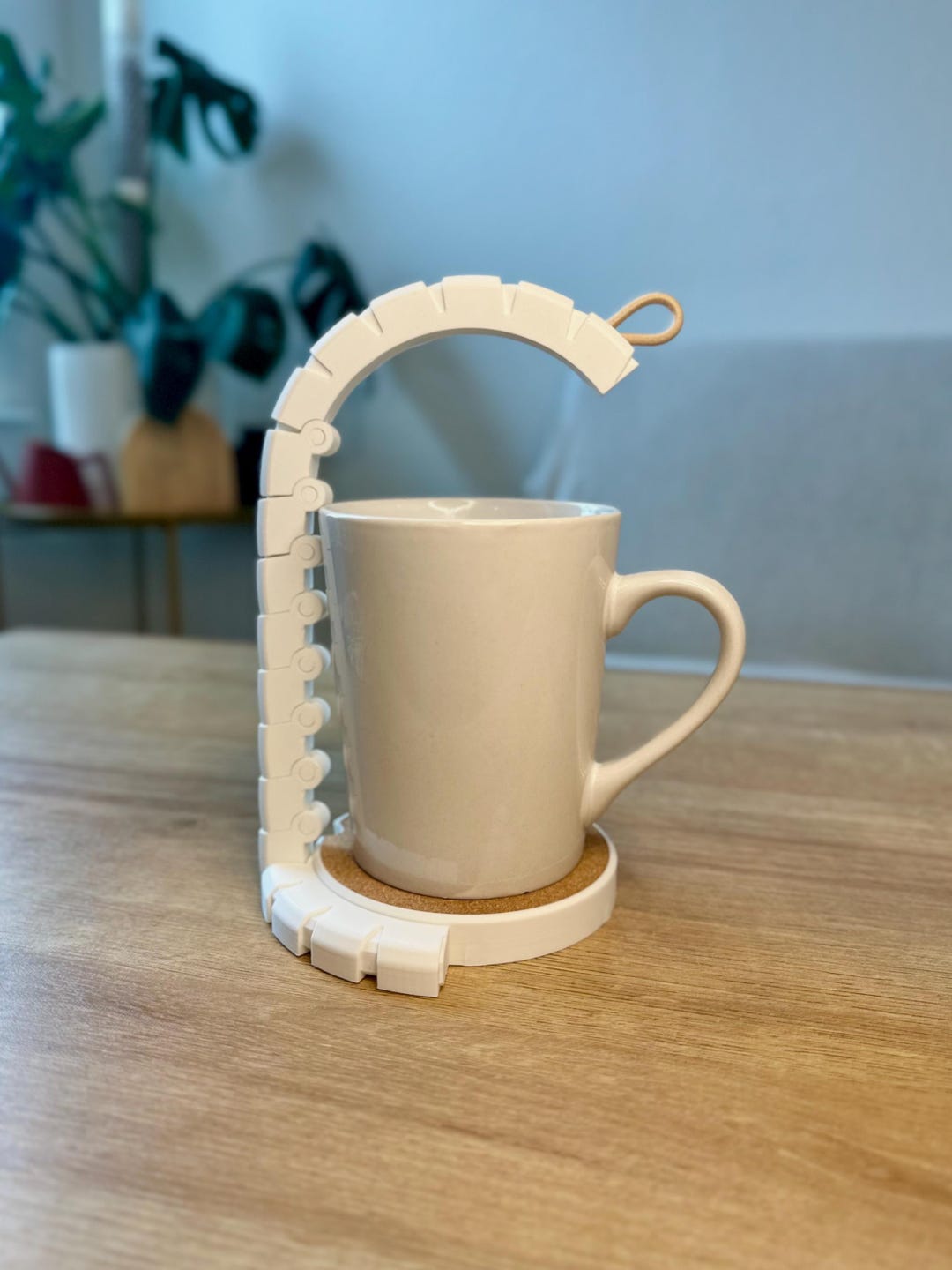 Spill Proof Mug Carrier: Forgecore Coaster With Cork Base - Etsy