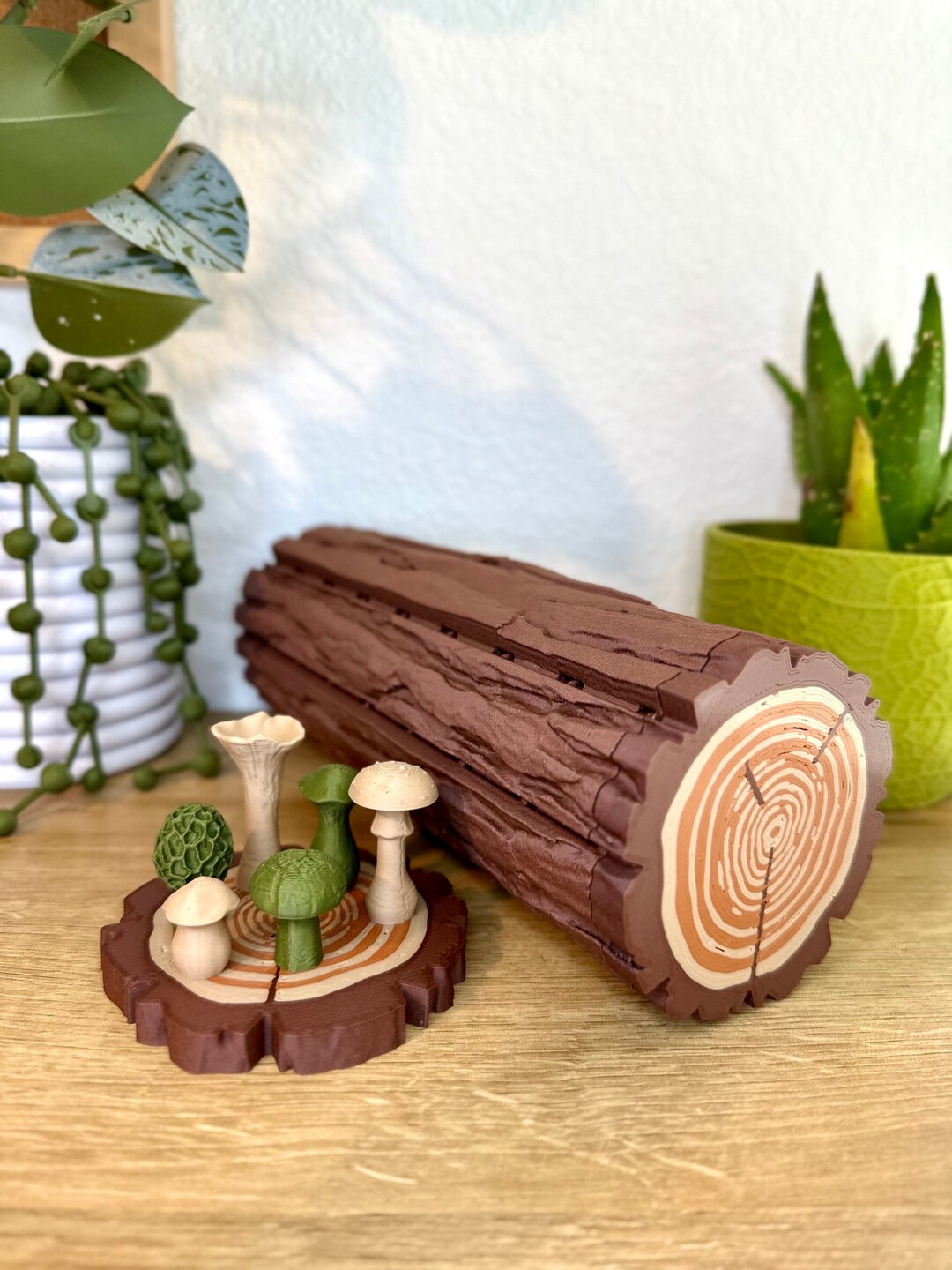 Forest Chess Set Chess Set Chess Board and Pieces 3D Printed Wood Chess ...