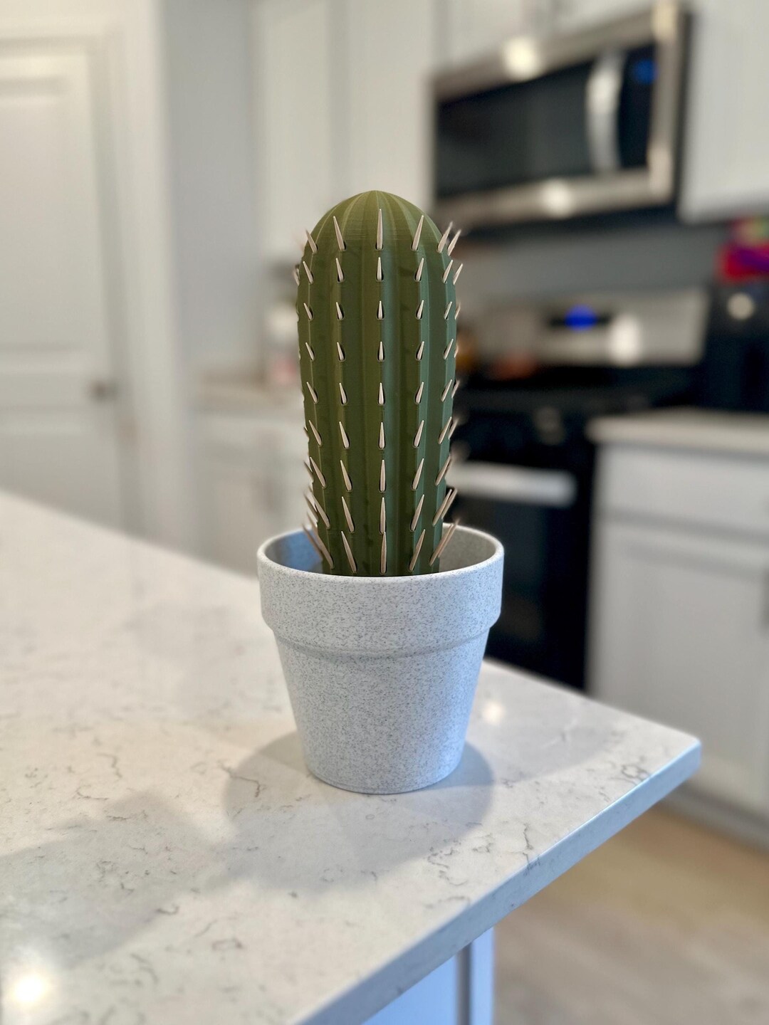 Cactus Toothpick Holder: 3D Printed Desert Decor - Etsy