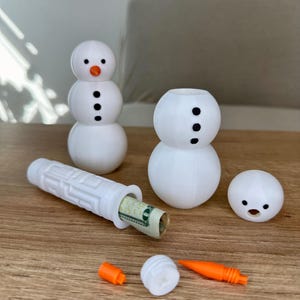 Snowman Puzzle Gift Box: Unique Christmas Cash Gift - Etsy