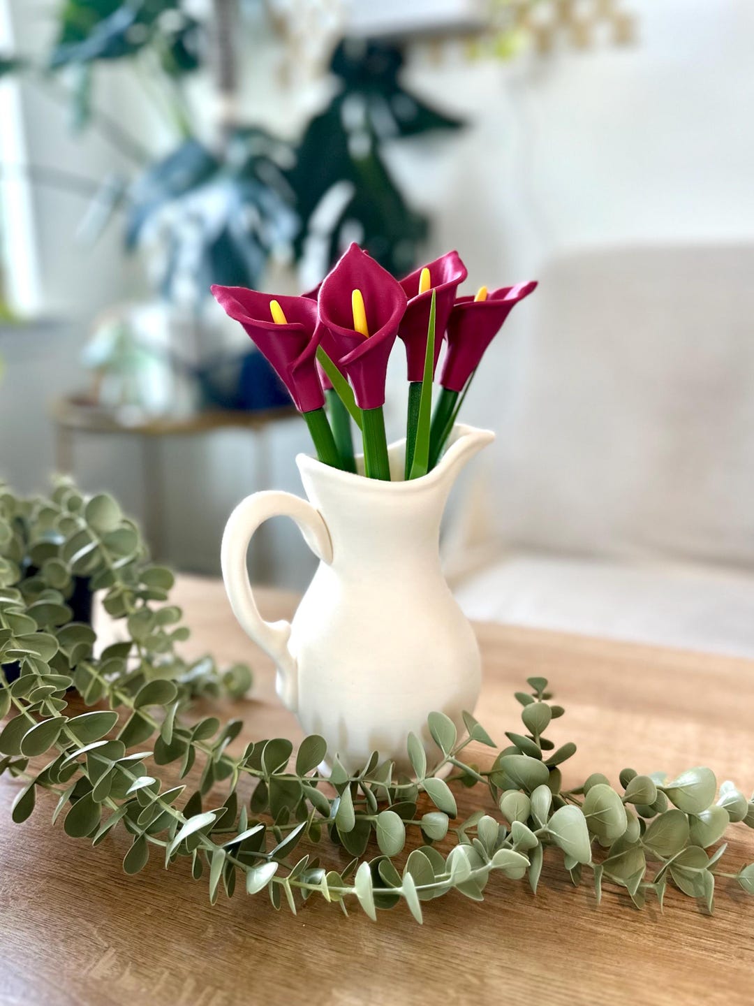 Calla Lily Flower Pens With Leaf Bookmarks and Pitcher Watering Can ...