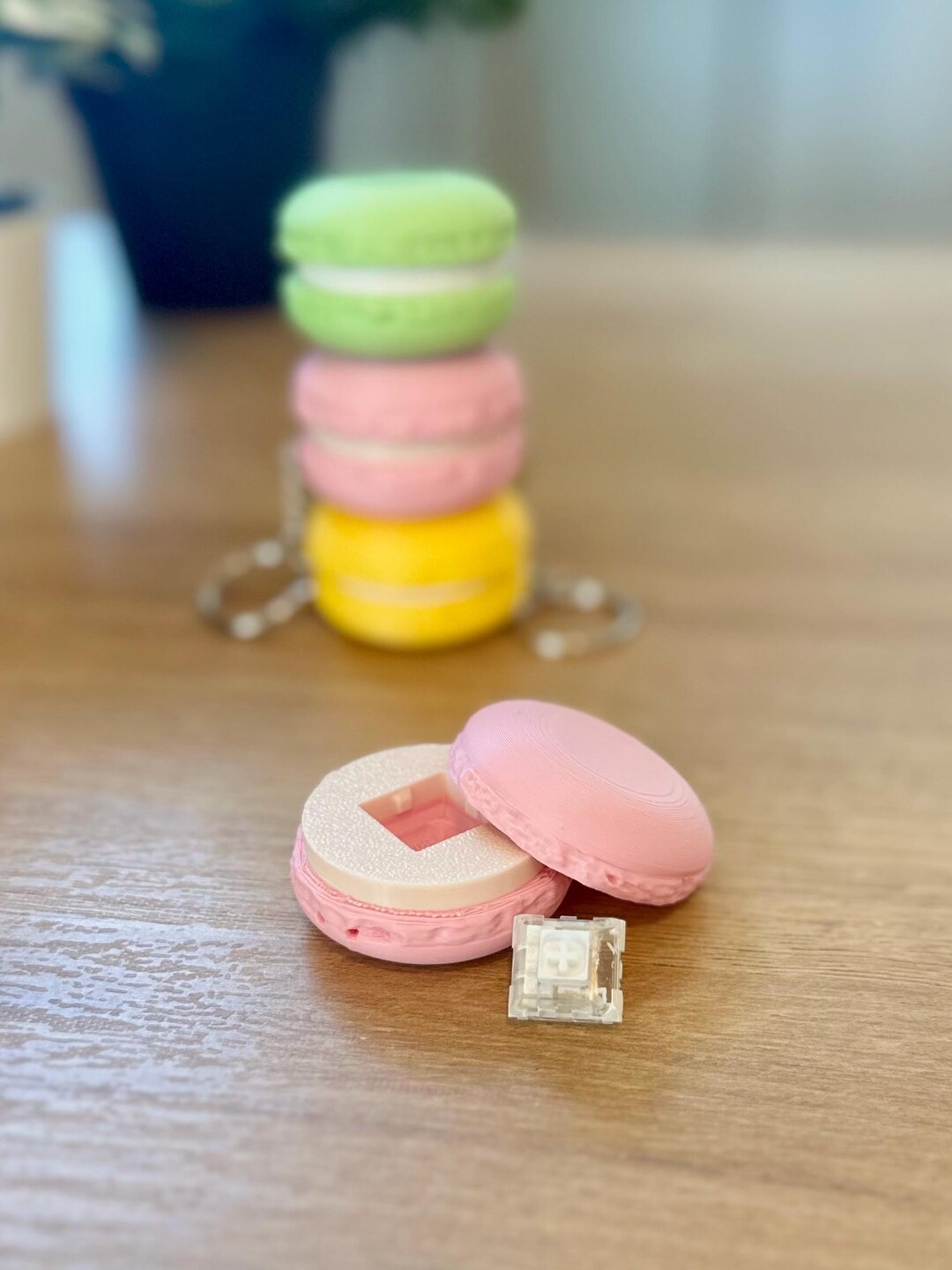 Macaron Clicky Fidget Toy: Sensory Keychain - Etsy