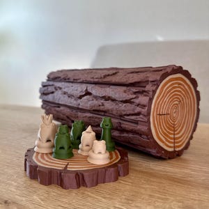 Forest Chess Set | Chess Set | Chess Board and Pieces | 3D Printed Wood ...
