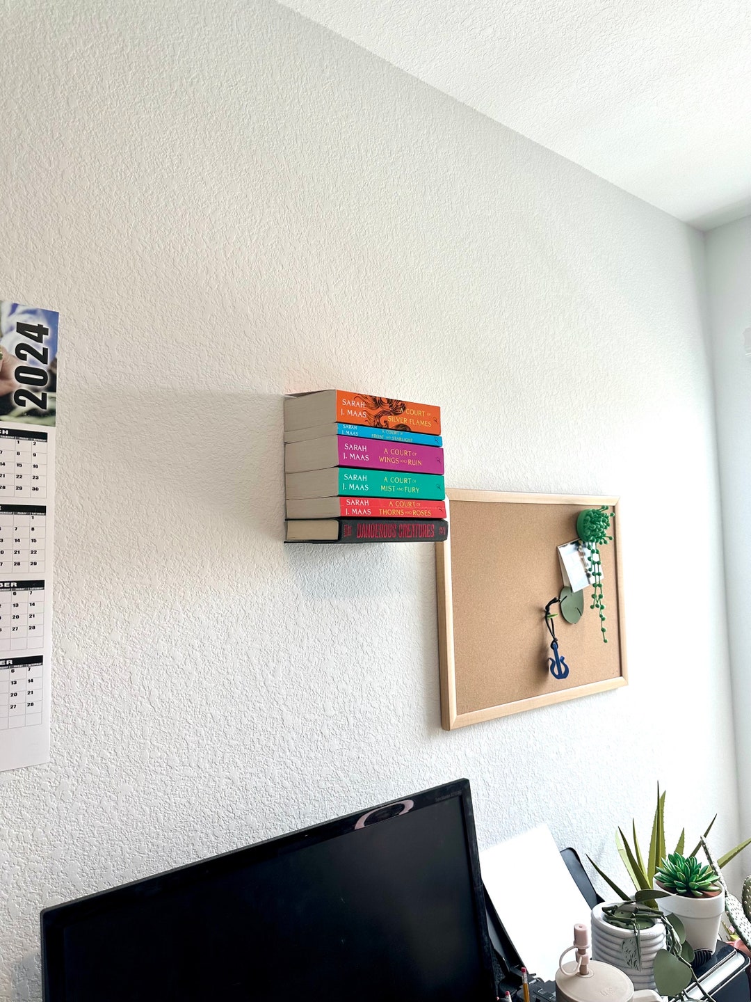 Floating Book Shelf | Book Ledge | Hidden Shelf | Floating Book ...