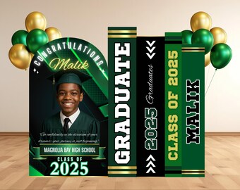 Custom Graduation Decor, Graduation Books Editable Canva, Graduate ...