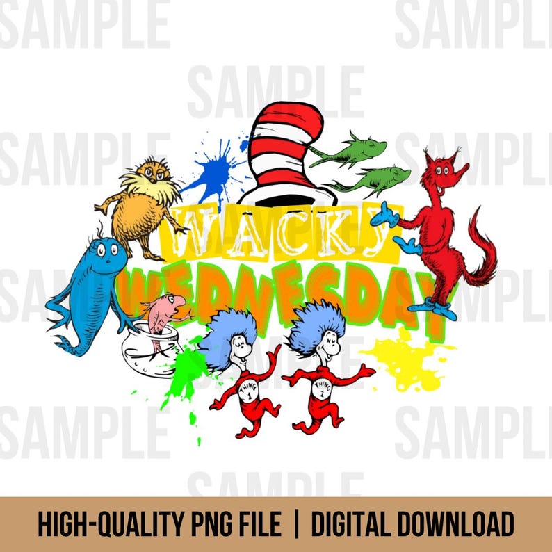 Wacky Wednesday PNG Bundle, Digital Download - Etsy