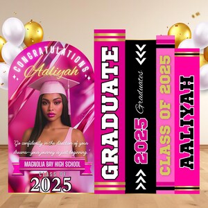 Custom Graduation Decor, Graduation Books Editable Canva, Graduate ...