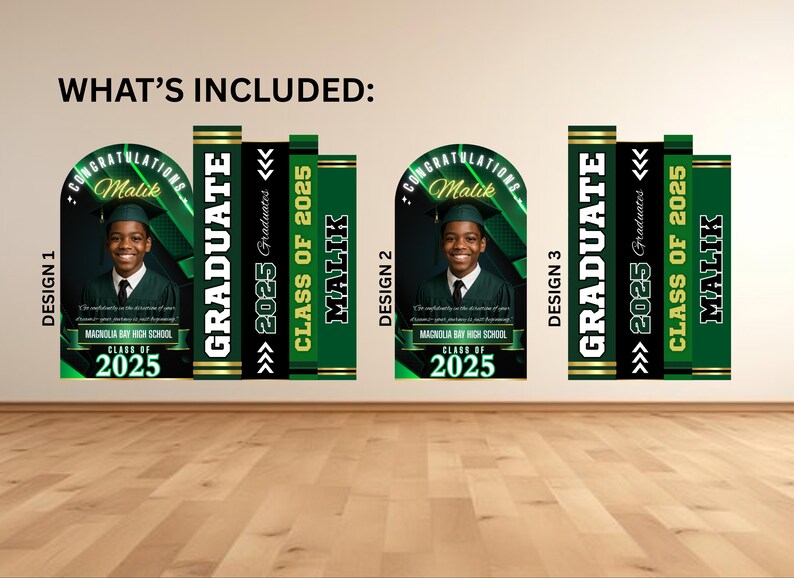 Custom Graduation Decor, Graduation Books Editable Canva, Graduate ...