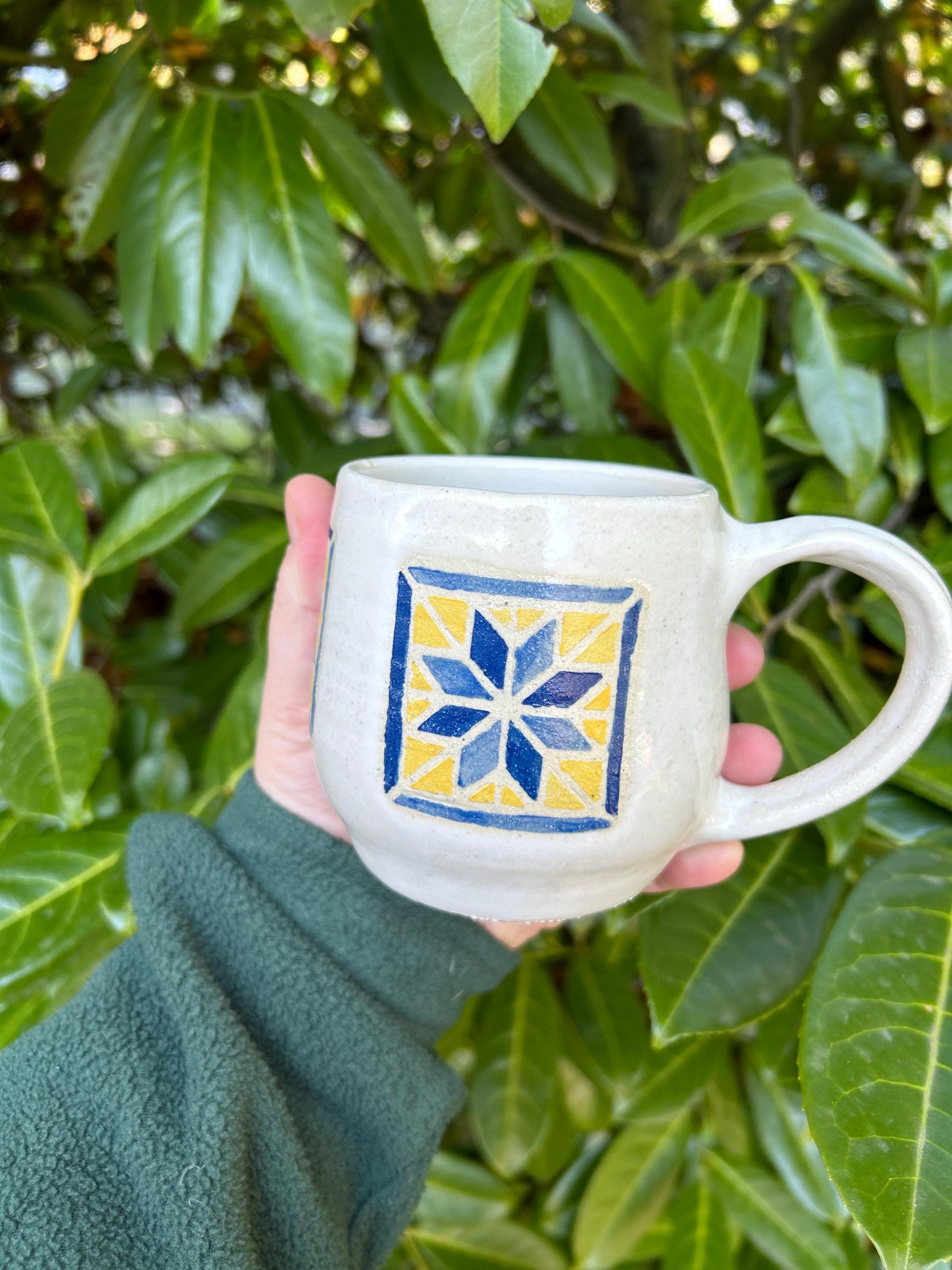 Ceramic Quilt Mug - PRE ORDER - Etsy