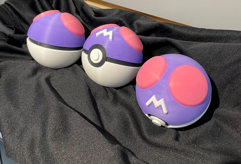 3D Printed Pokémon Master Ball Replica – Perfect for Fans and ...