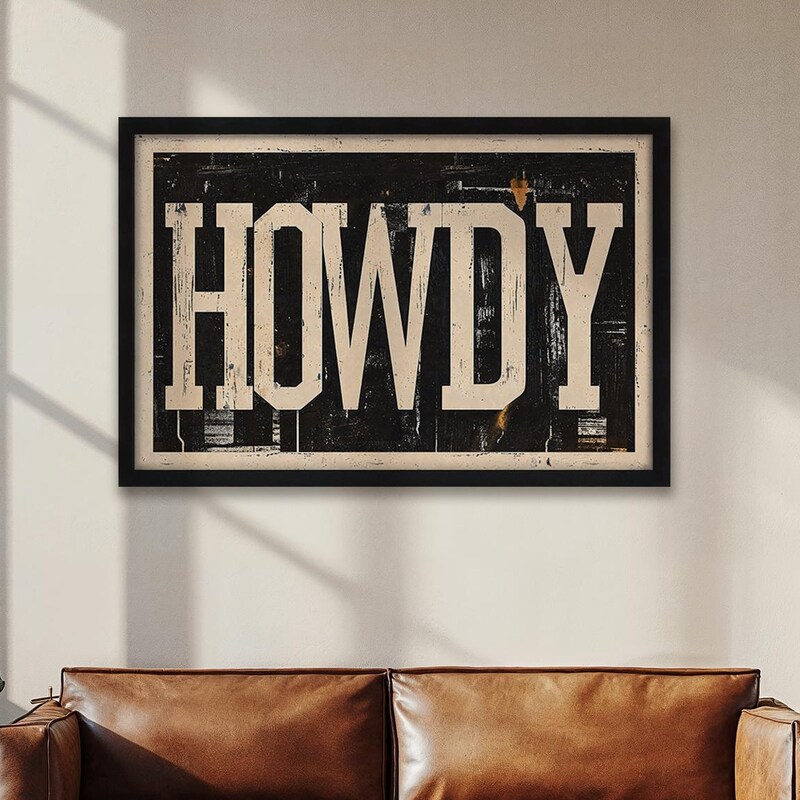 Howdy Sign - Etsy