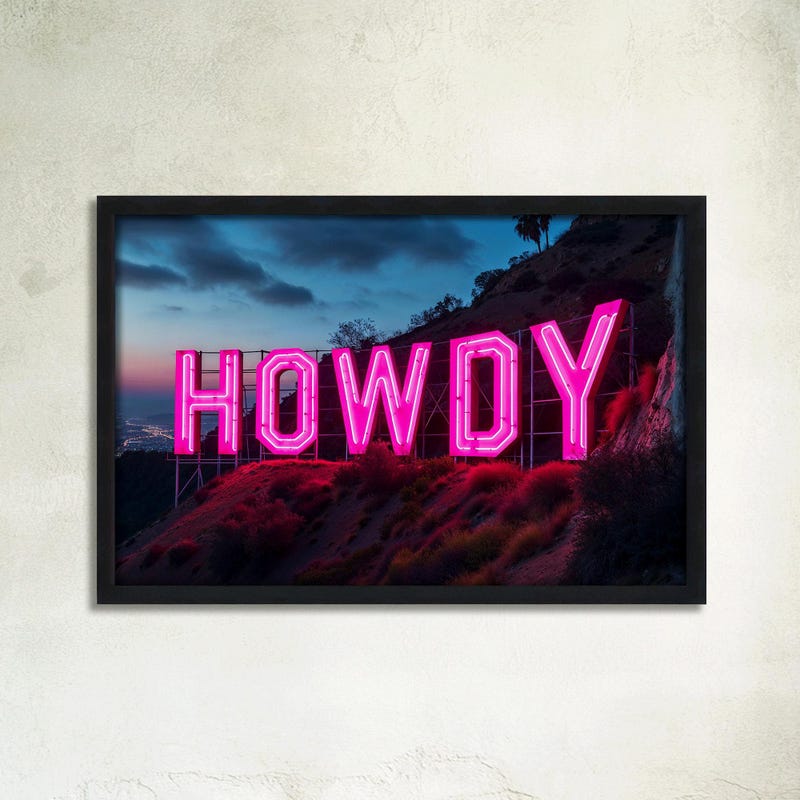 Howdy Sign - Etsy