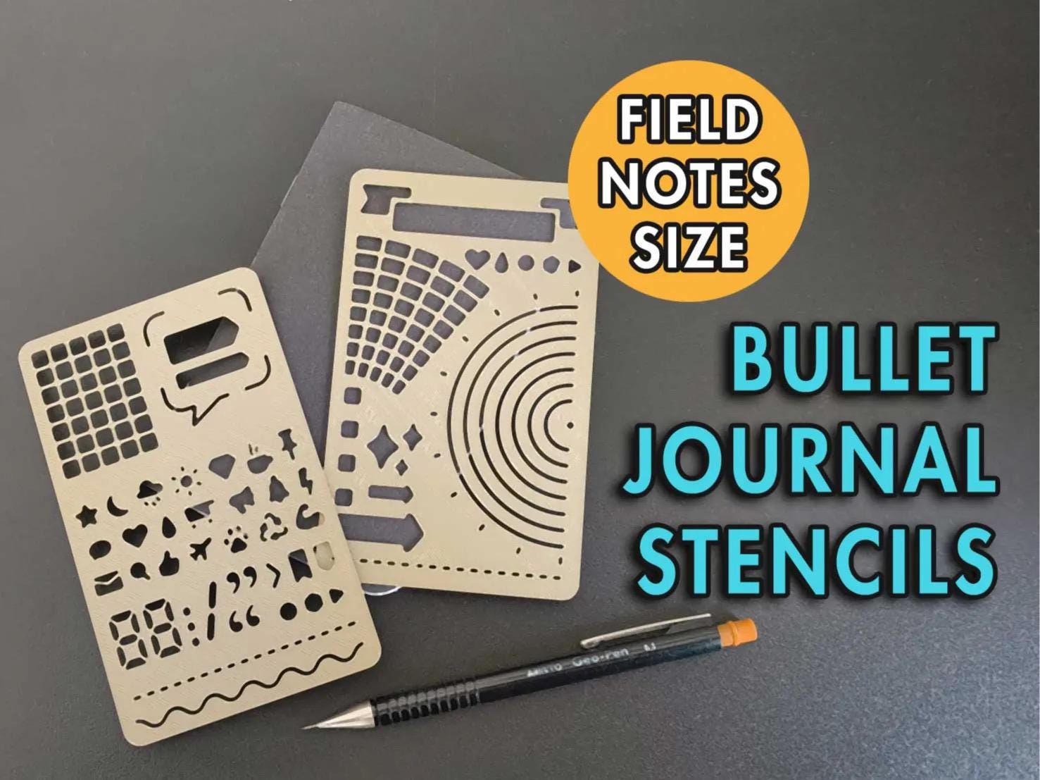 EDC Field Notes Stencil Kit. Compact and Lightweight, Perfect for ...