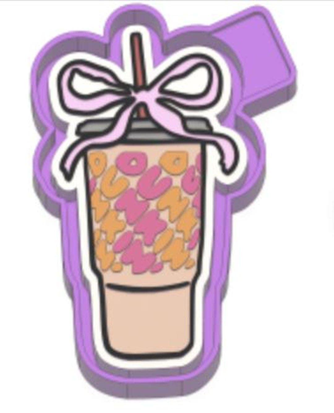 Custom Dunkin' Silicone Mold Full Size Car Freshie Mold, Molds for ...