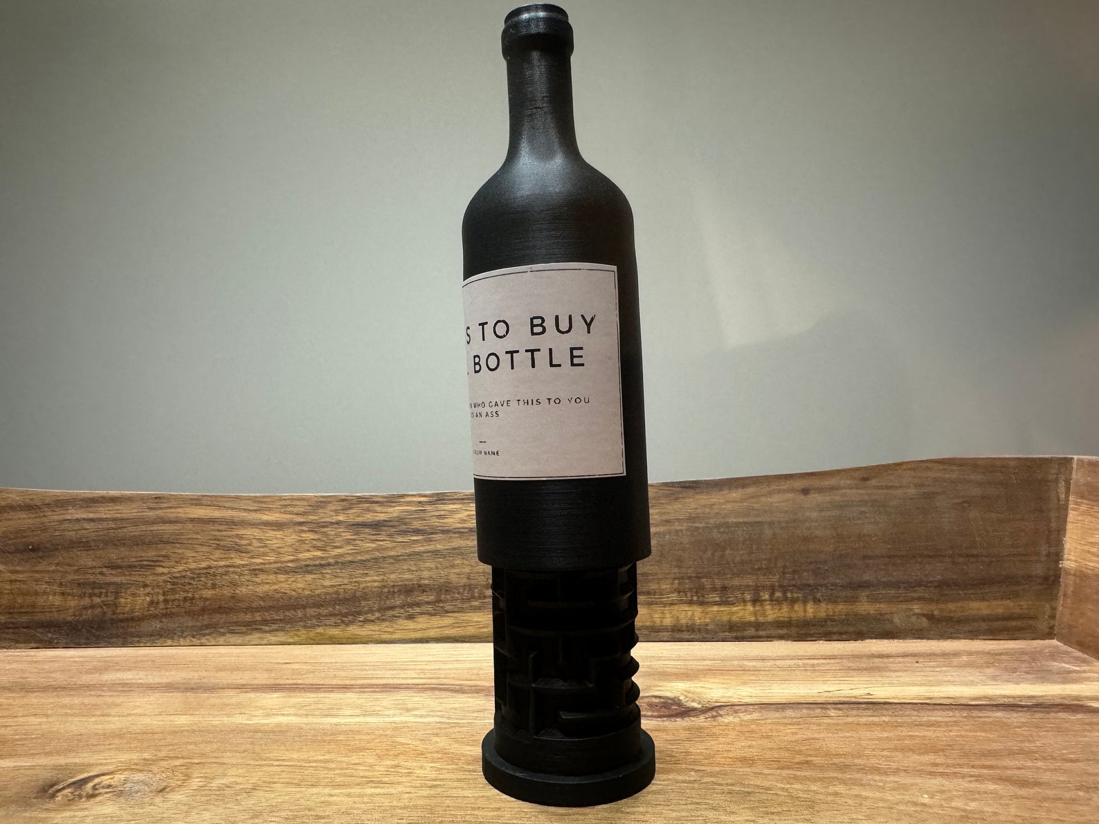 Wine Bottle Maze Puzzle Box: Customizable Gift Labyrinth - Etsy