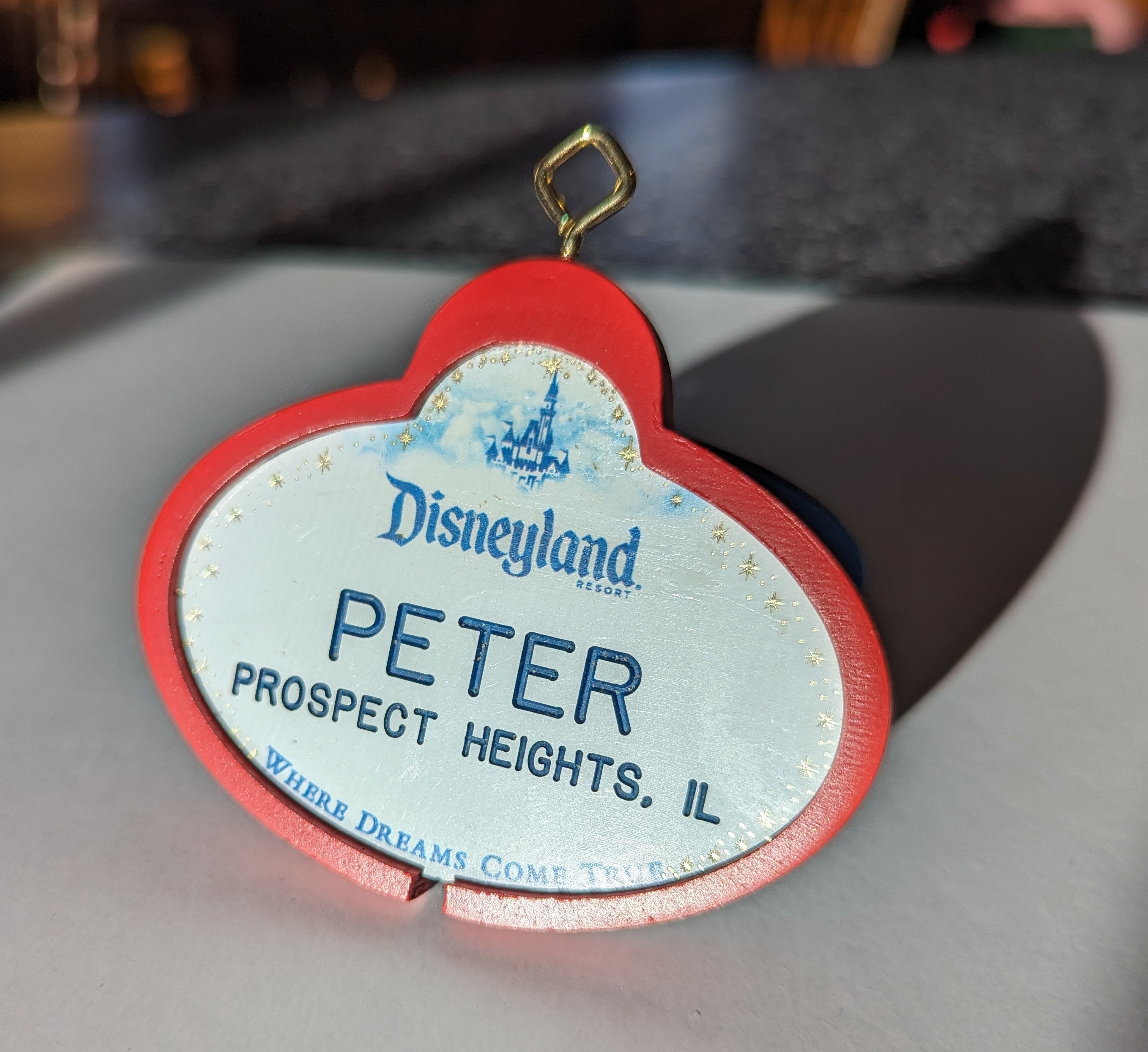 Disney Cast Member Nametag Holder Ornament - Etsy
