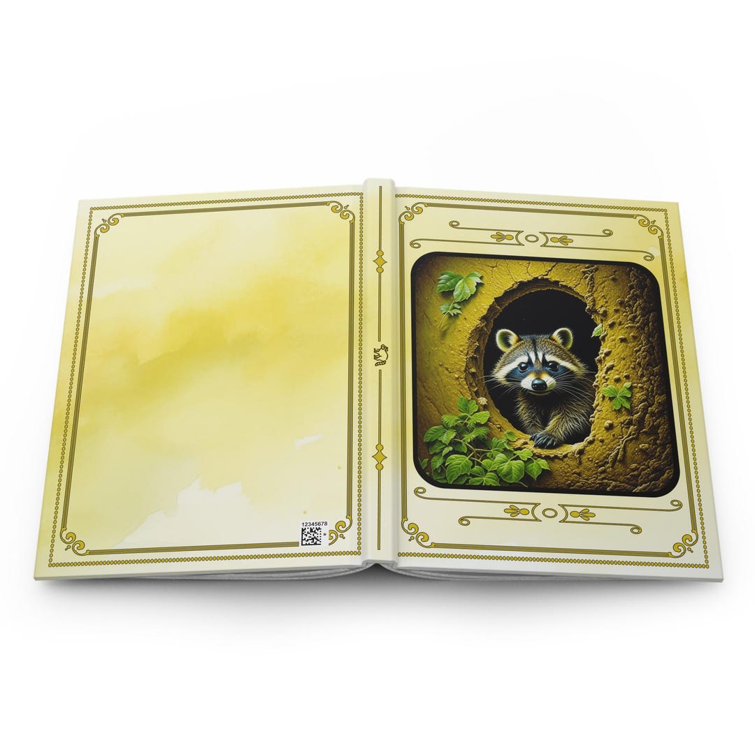Raccoon, Raccoon Looking Out of a Tree, Raccoon Journal, Raccoon Lover ...