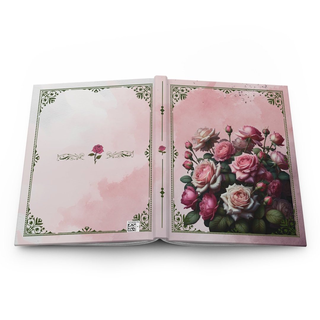 Roses, Pink Roses, Rose Journal, Garden, Floral, Diary, Notebook ...