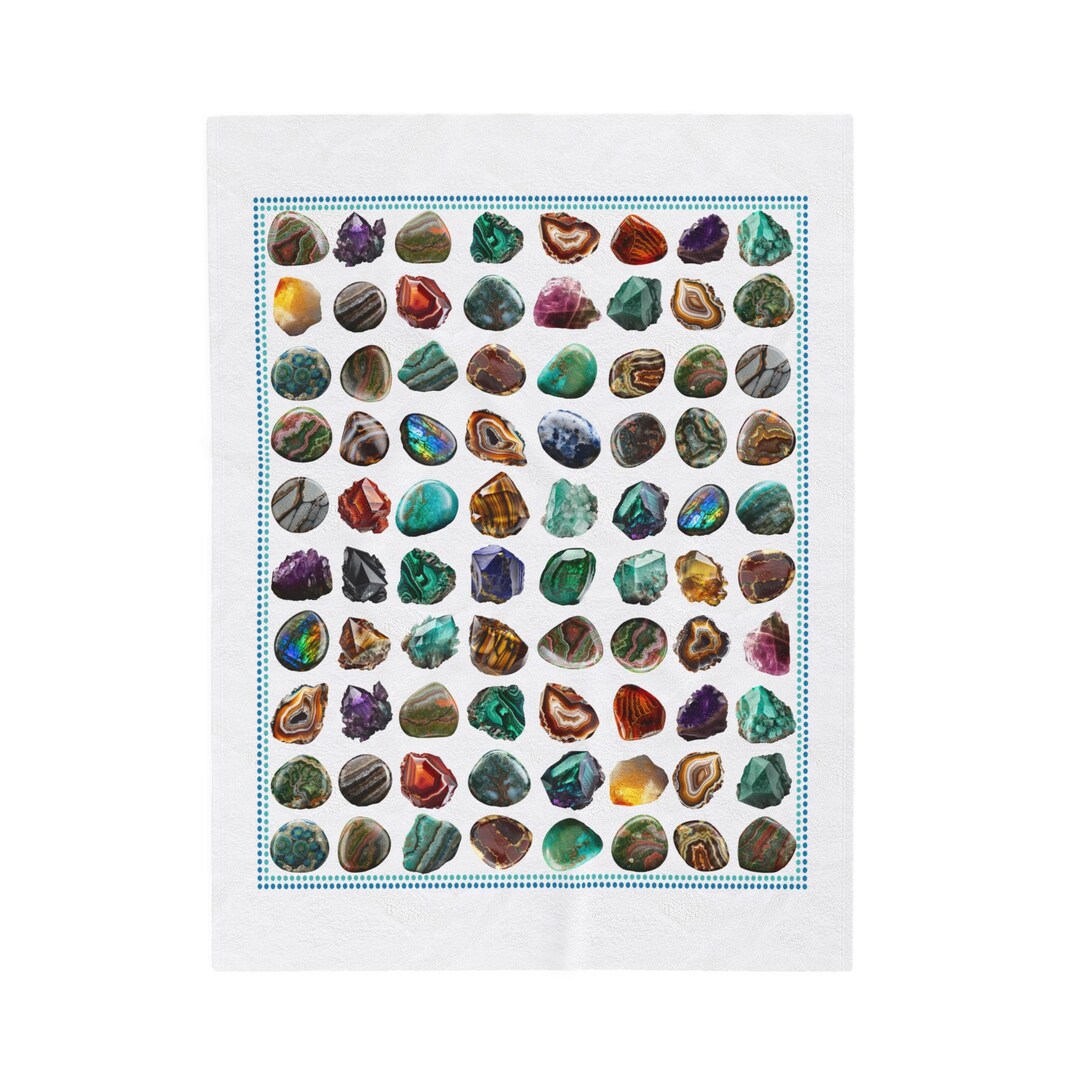Rocks, Rock Lover Blanket, Rocks and Crystals, Geology, Geologist Gift ...