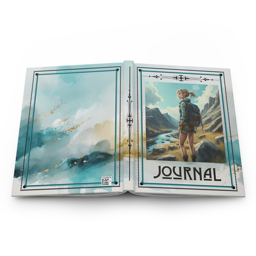 Hiking, Back Packing, Journal, Girl Hiking, Notebook, Diary, Gift for ...