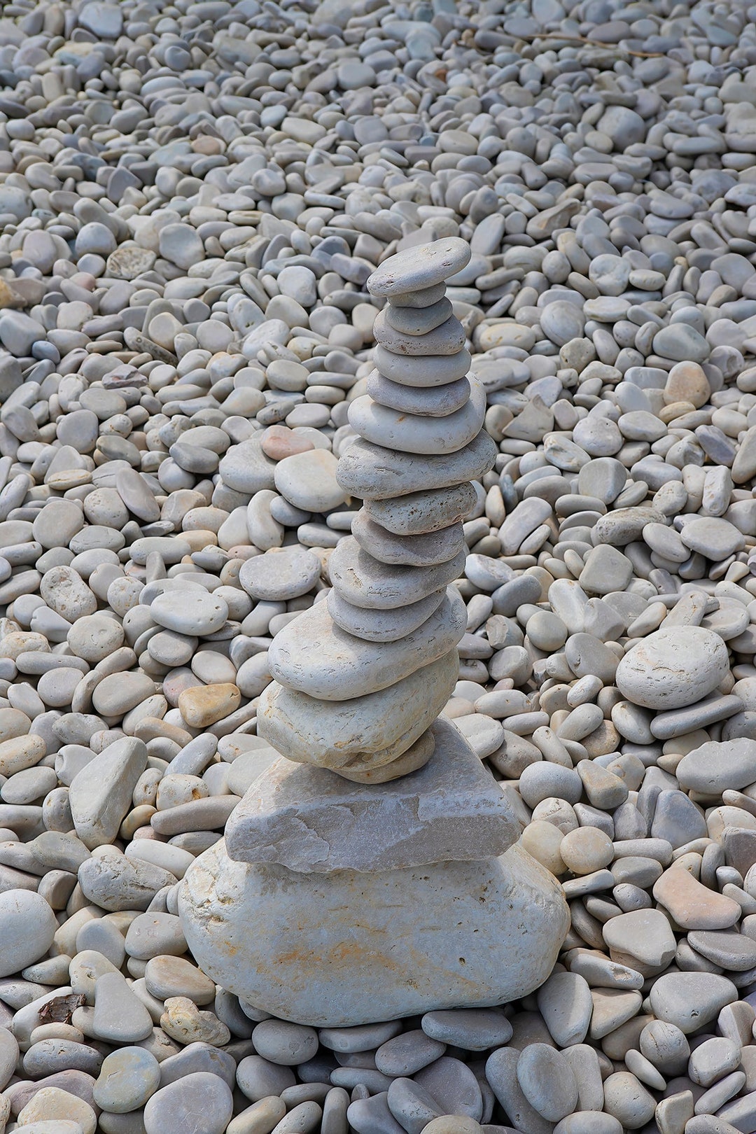Rock Carins at Schoolhouse Beach on Washington Island in Door County ...