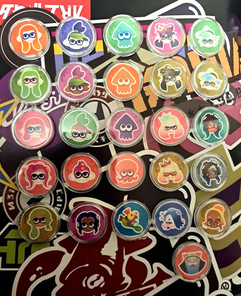 Splatoon NFC HANDMADE Splat Cash Coins - Etsy