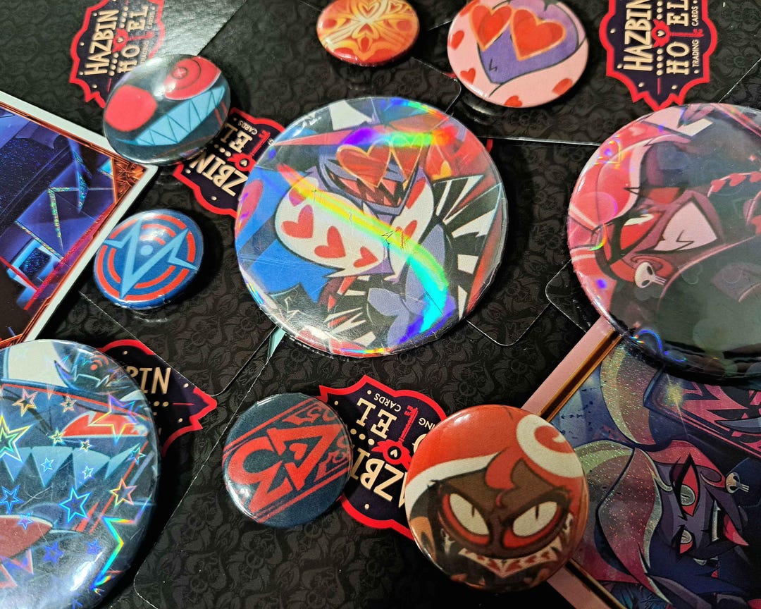 VEES PIN BUNDLES - Hazbin Hotel Vox Velvette Valentino Pin Packs - Etsy