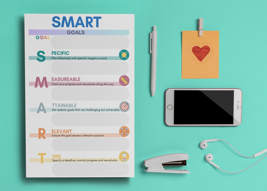 Smart Goals Download, Goal Setting, High Achiever, Productivity ...