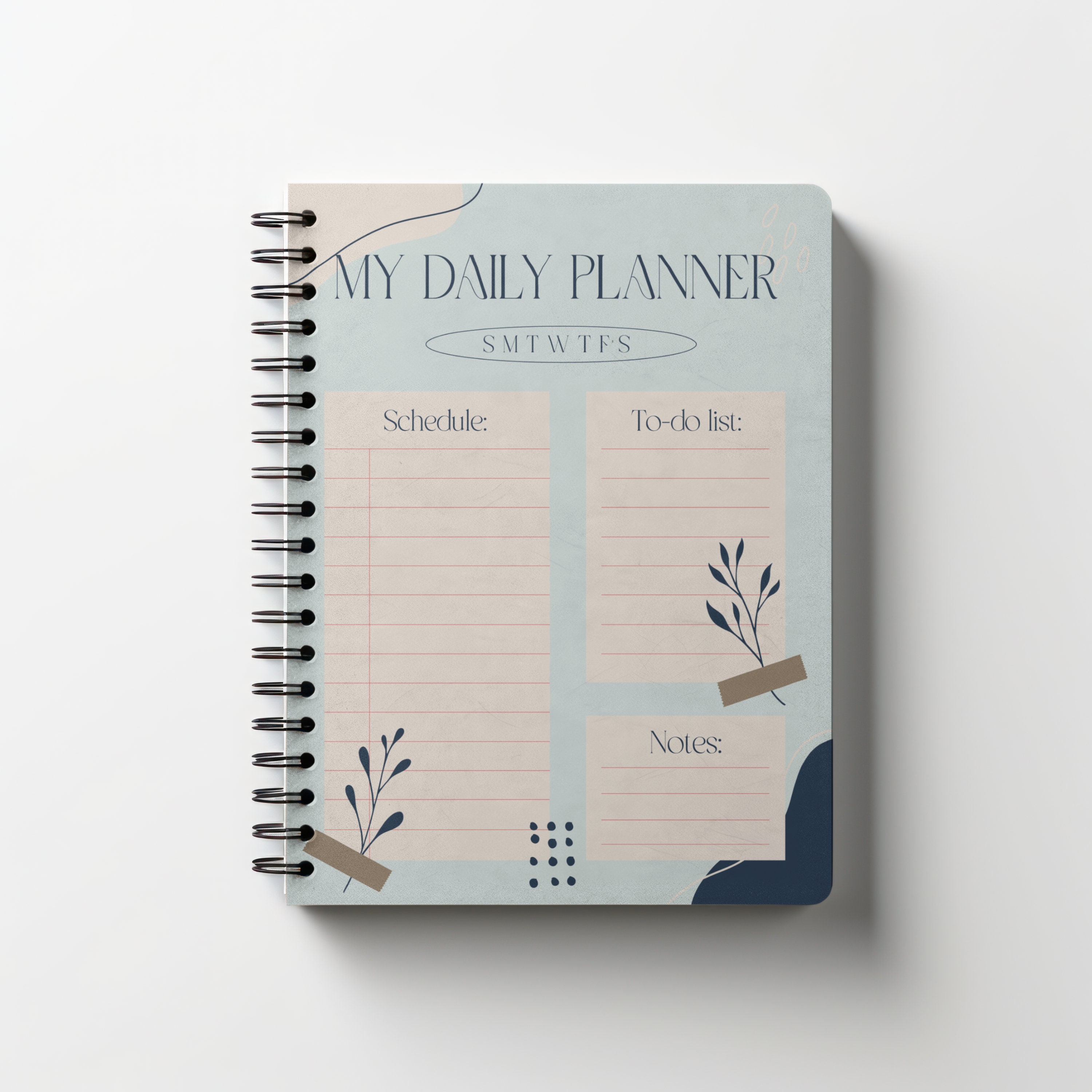 Daily and Weekly Planner Bundle, Printable, Productivity Agenda ...
