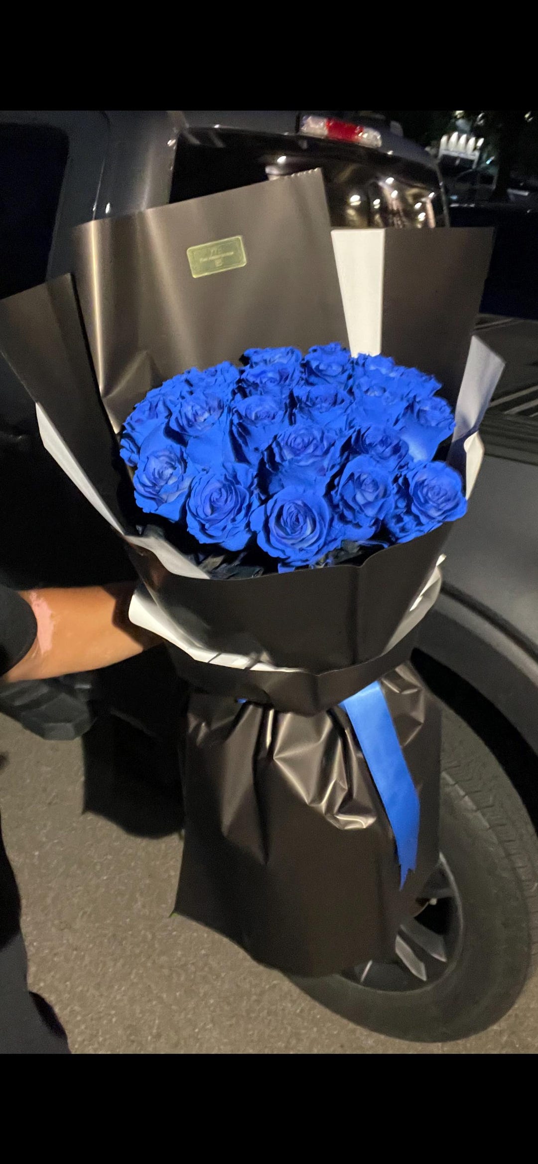 Blue Long Stem Roses 60-70 Cms - Etsy UK