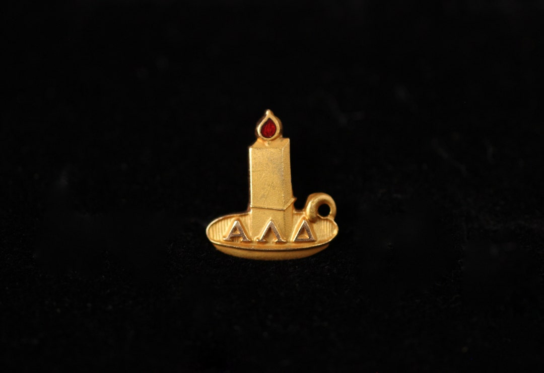 10K Gold Vintage Alpha Lambda Delta Candle Greek Honors Society Pin - Etsy
