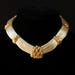 Vintage Ron Rizzo Chunky Gold Tone Rope Choker Necklace Brutalist Style ...